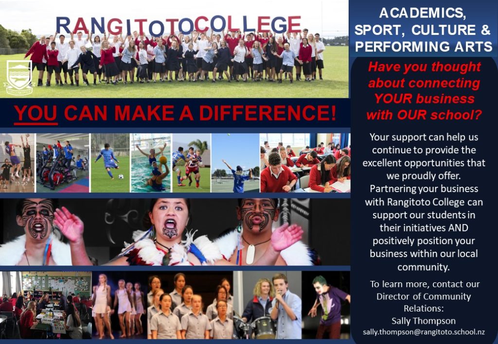Sponsorship | Rangitoto College