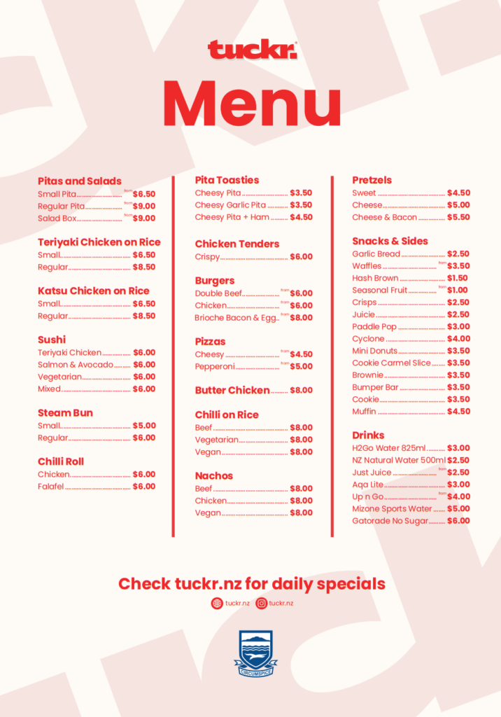Tuck Shop | Rangitoto College
