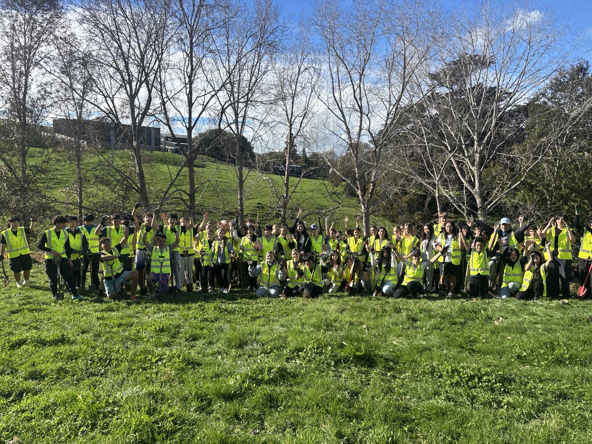 Tree Planting at Papakura Stream | Rangitoto College